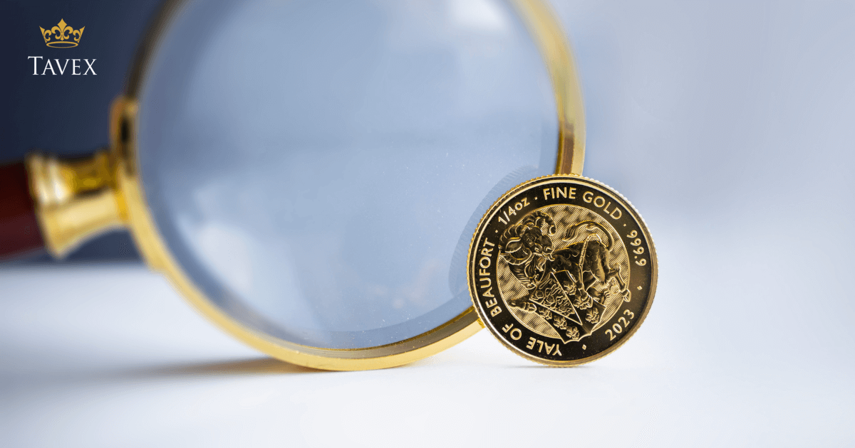 Złote Bestie Tudorów: Yale Beaufortów 2023 1/4 oz złota - Tavex